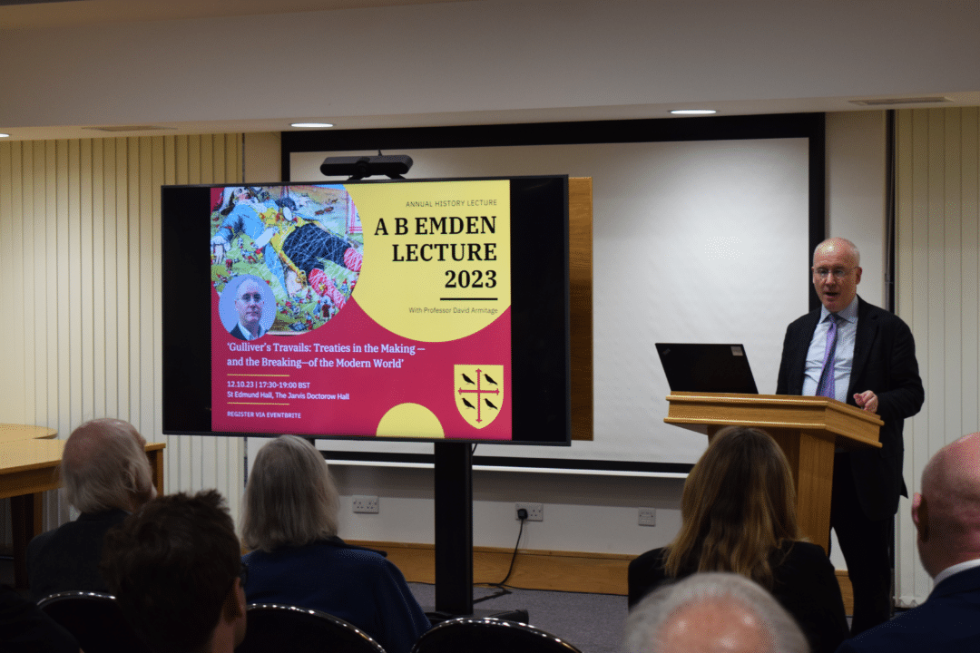 A B Emden Lecture | St Edmund Hall