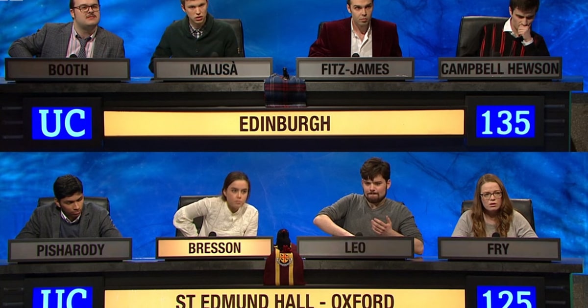 St Edmund Hall runners-up in University Challenge 2018-19! | St Edmund Hall